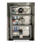 Micro820 PLC Panel with Panelview 800, Powerflex 523 VFDs.
