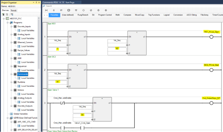PLC Automatic Sequencer Logic - Automation Ready Panels