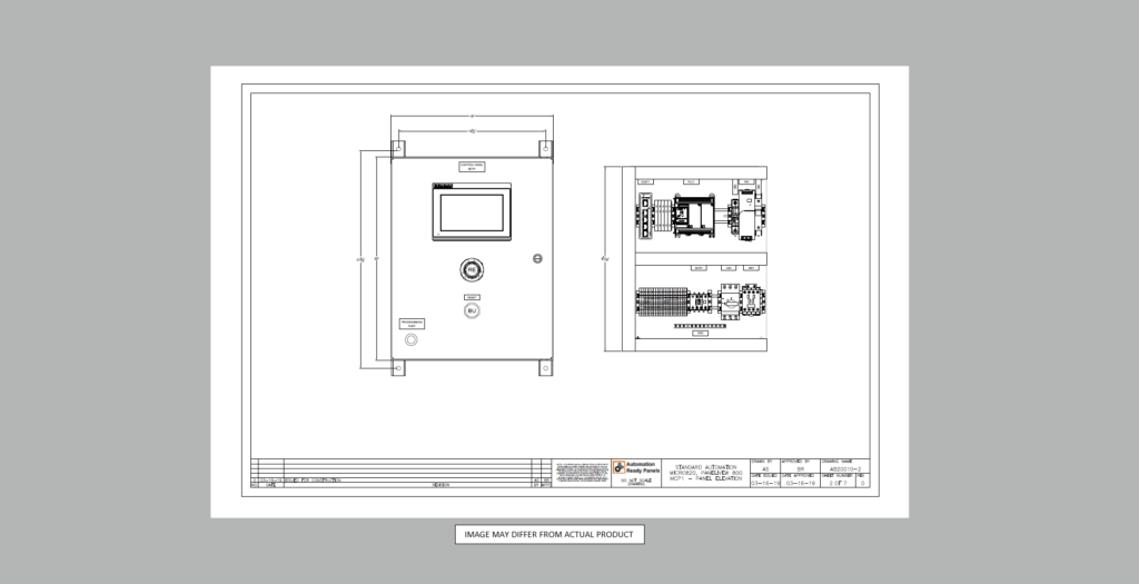 Micro820 PLC Panel with Panelview 800, Single Phase PF 523 VFDs.